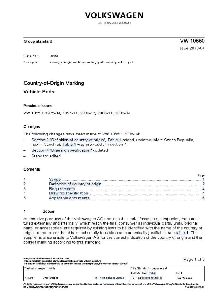 VW_10550_EN - Edição 04.2018 | PDF | Volkswagen
