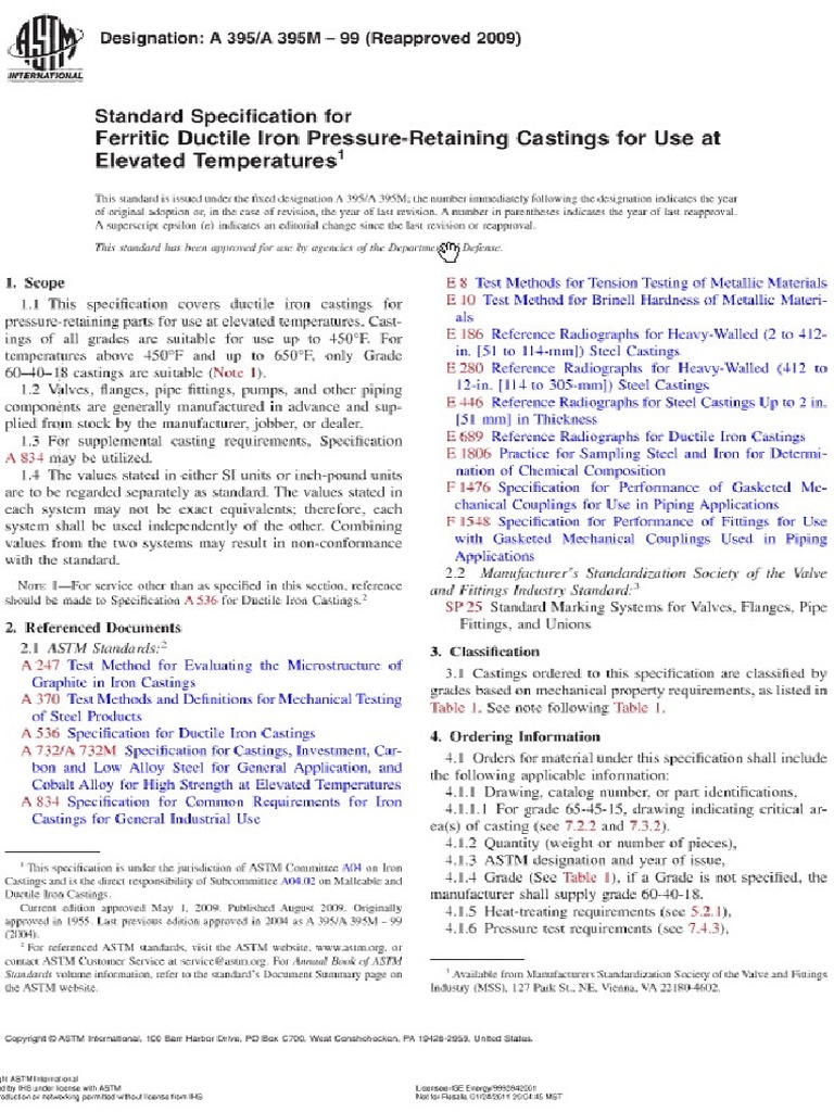 Norma-Astm A395 | PDF