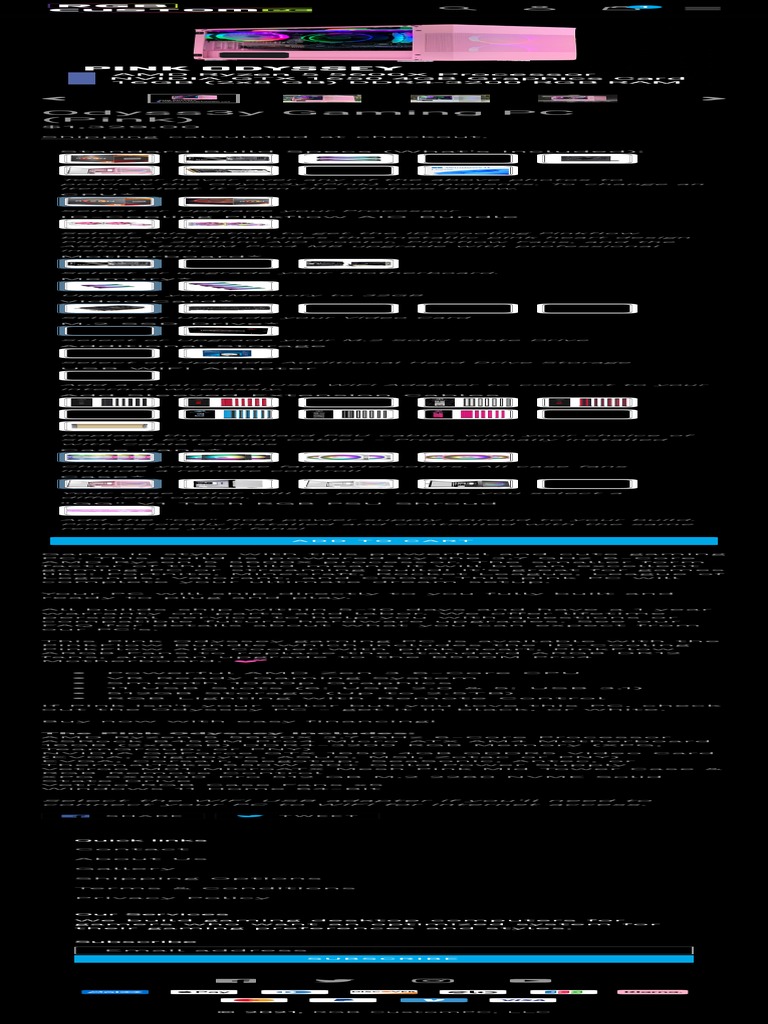 Odyss3y Gaming PC (Pink) - RGB CustomPC, LLC | PDF | Personal Computers ...