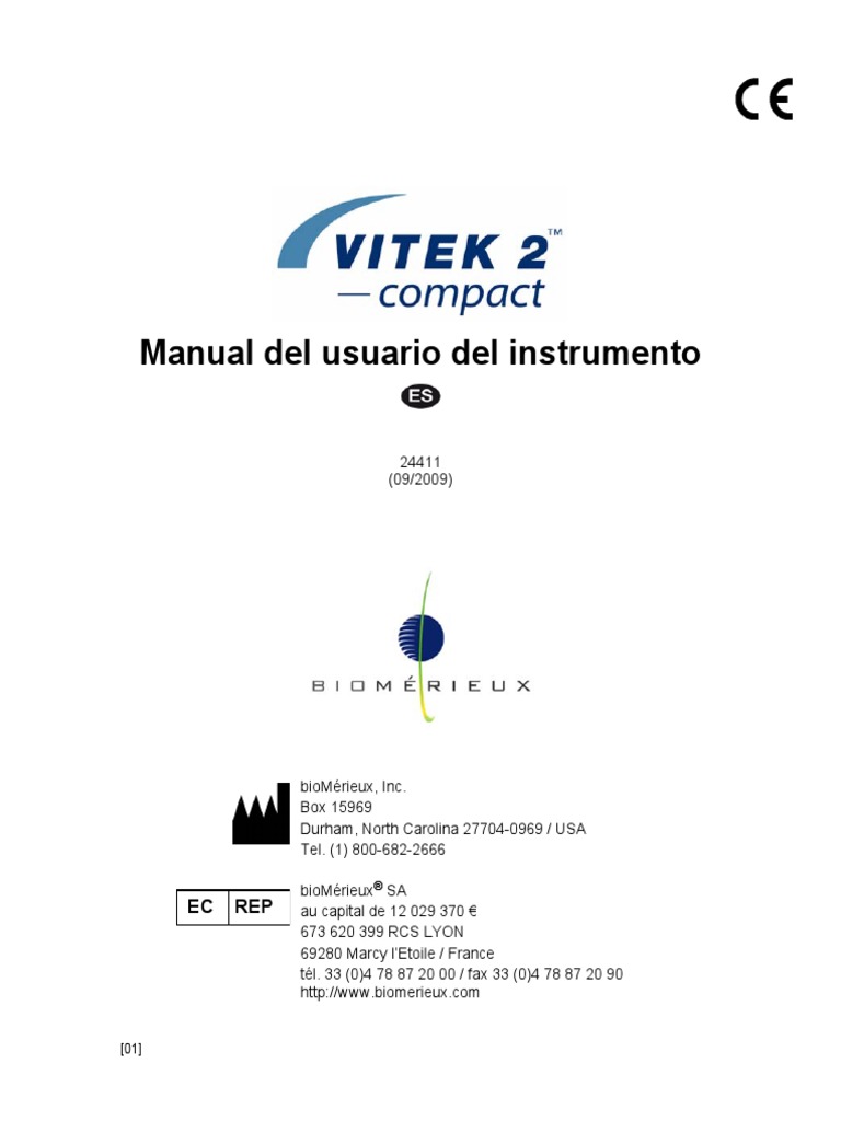 2.- D-EX-039 Manual de usuario del instrumento VITEK 2 Compact. bioMérieux. | PDF | Private Law ...