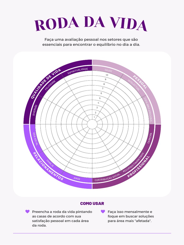 Exercício - Roda Da Vida | PDF
