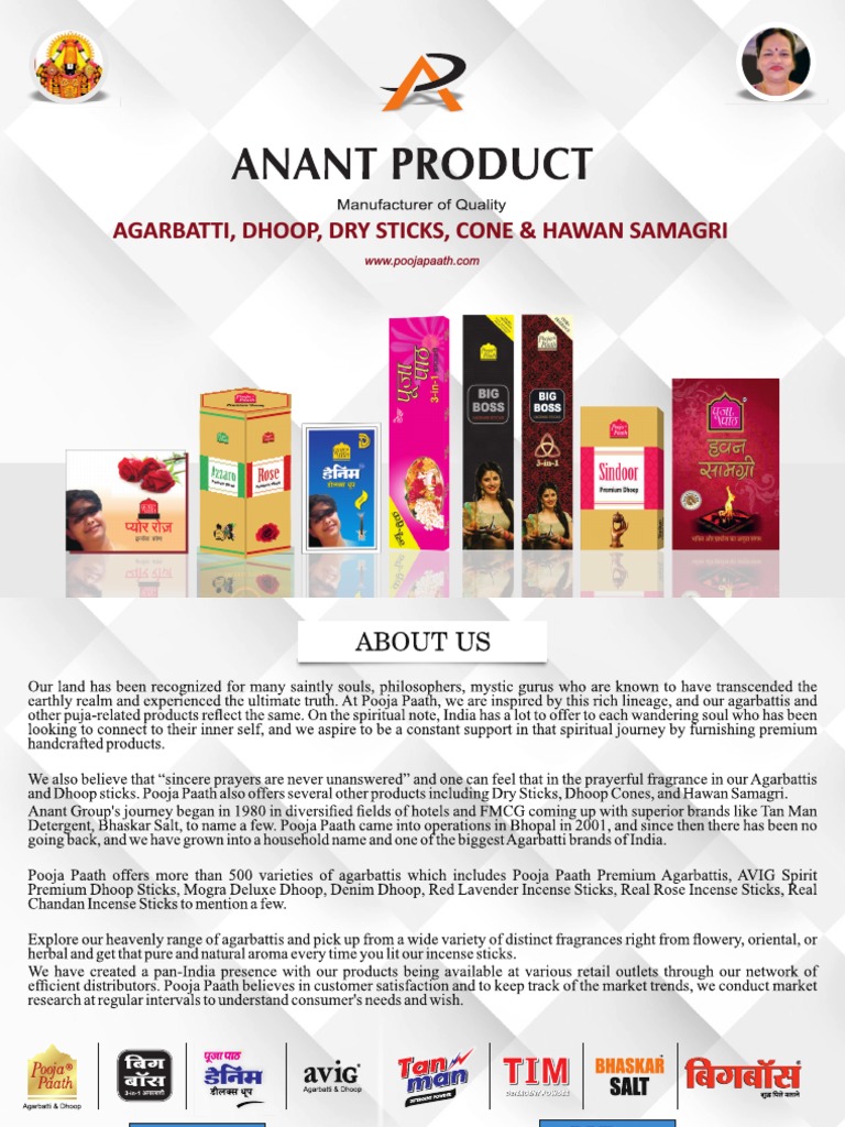 Anant Product | PDF | Incense | Perfumery