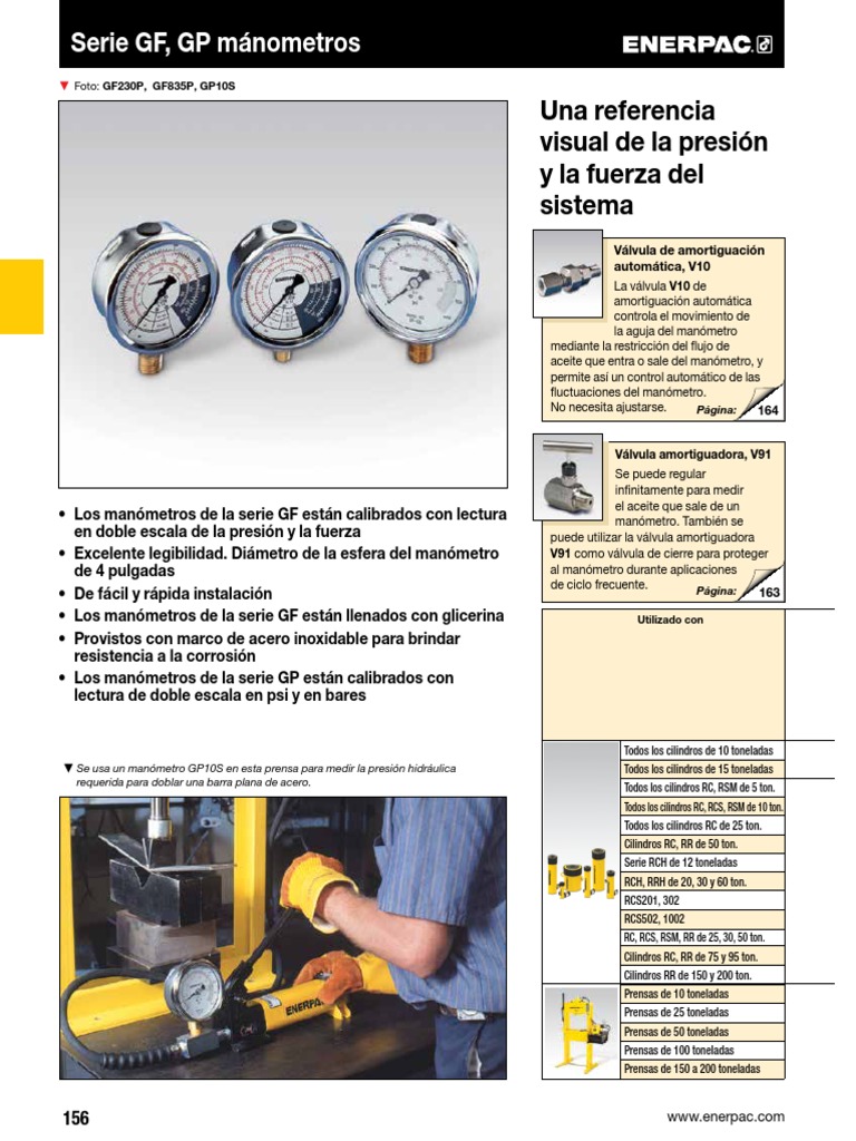 GF-GP-Series Force Pressure Gauges ES-LA | PDF | Presión