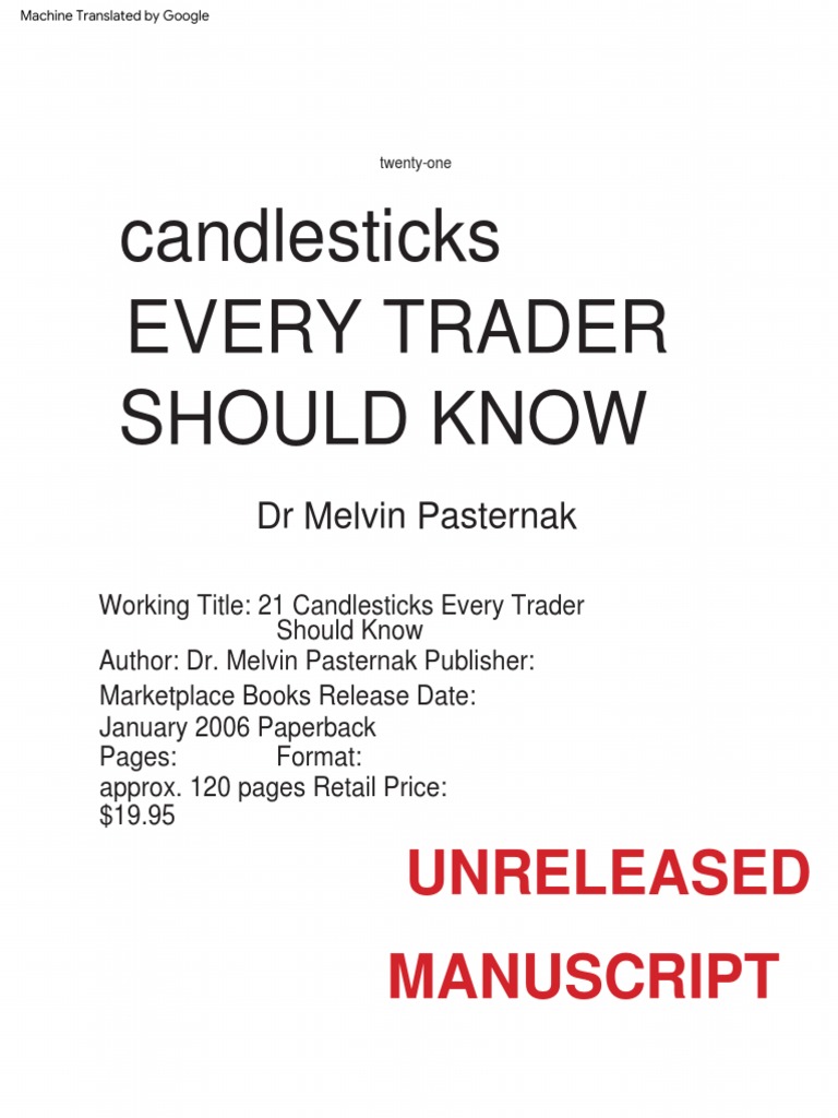 21 Candlesticks Every Trader Should Know (Melvin Pasternak) (Z-Library ...