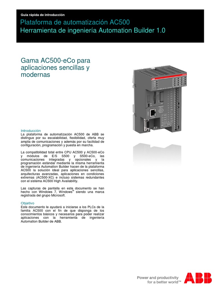 Guia PLC Eco V3 | PDF | Dirección IP | Controlador lógico programable