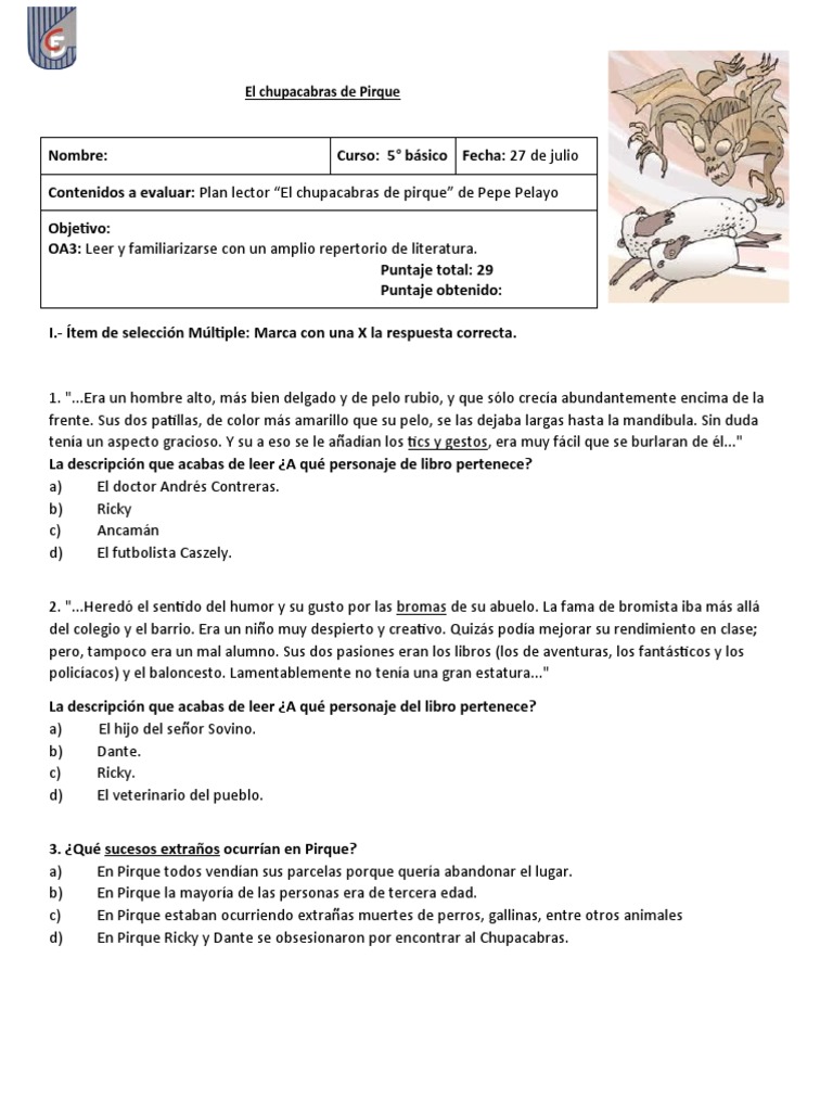 Guía El Chupacabras de Pirque | PDF