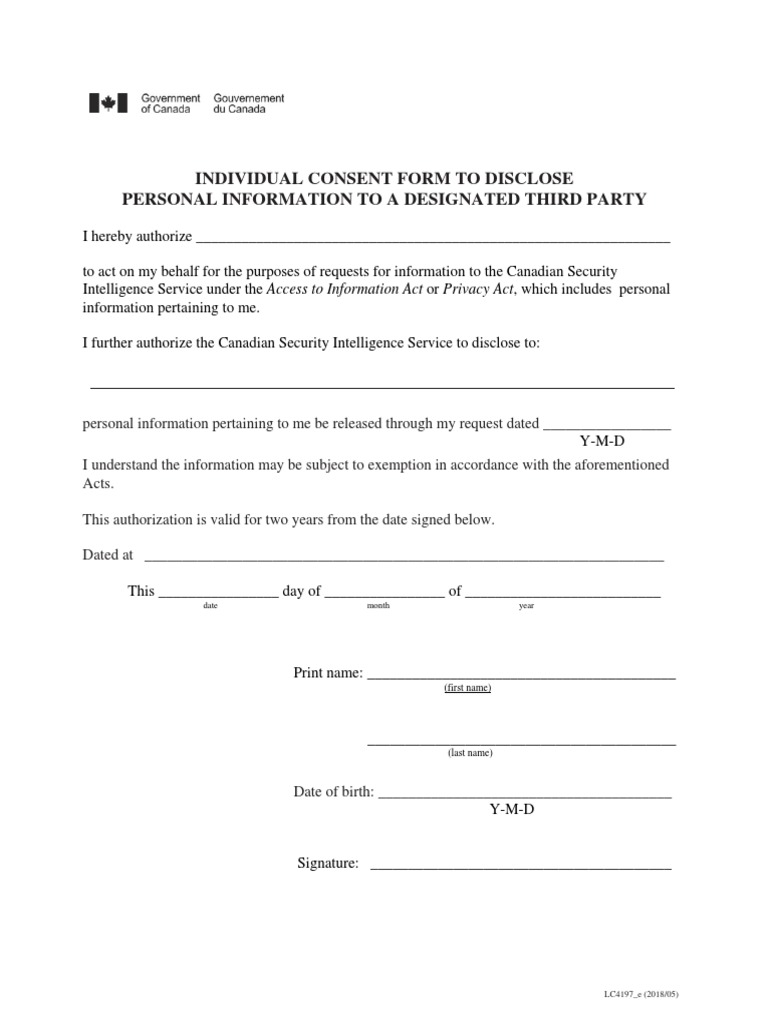 CSIS Consent Form | PDF