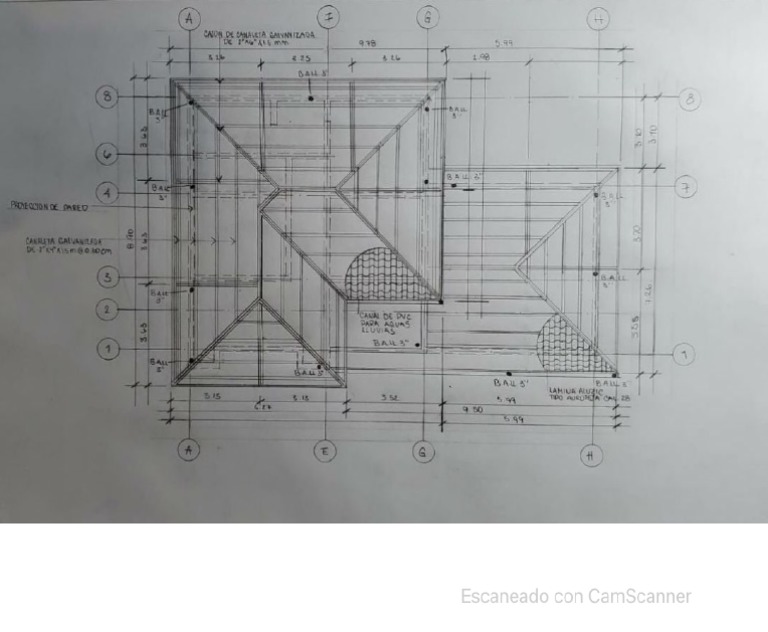 Plano Estructura de Techo | PDF
