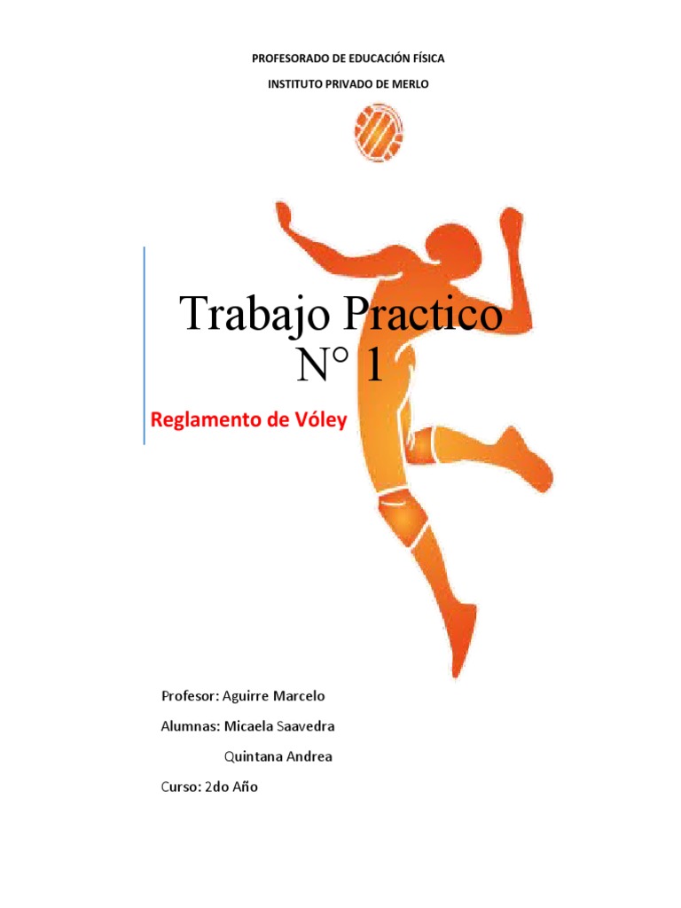 Trabajo Practico Voley | PDF | Vóleibol