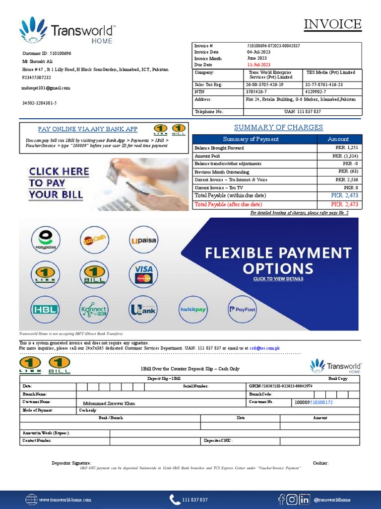 Invoice: Summary of Charges | PDF | Accounts Payable | Payments
