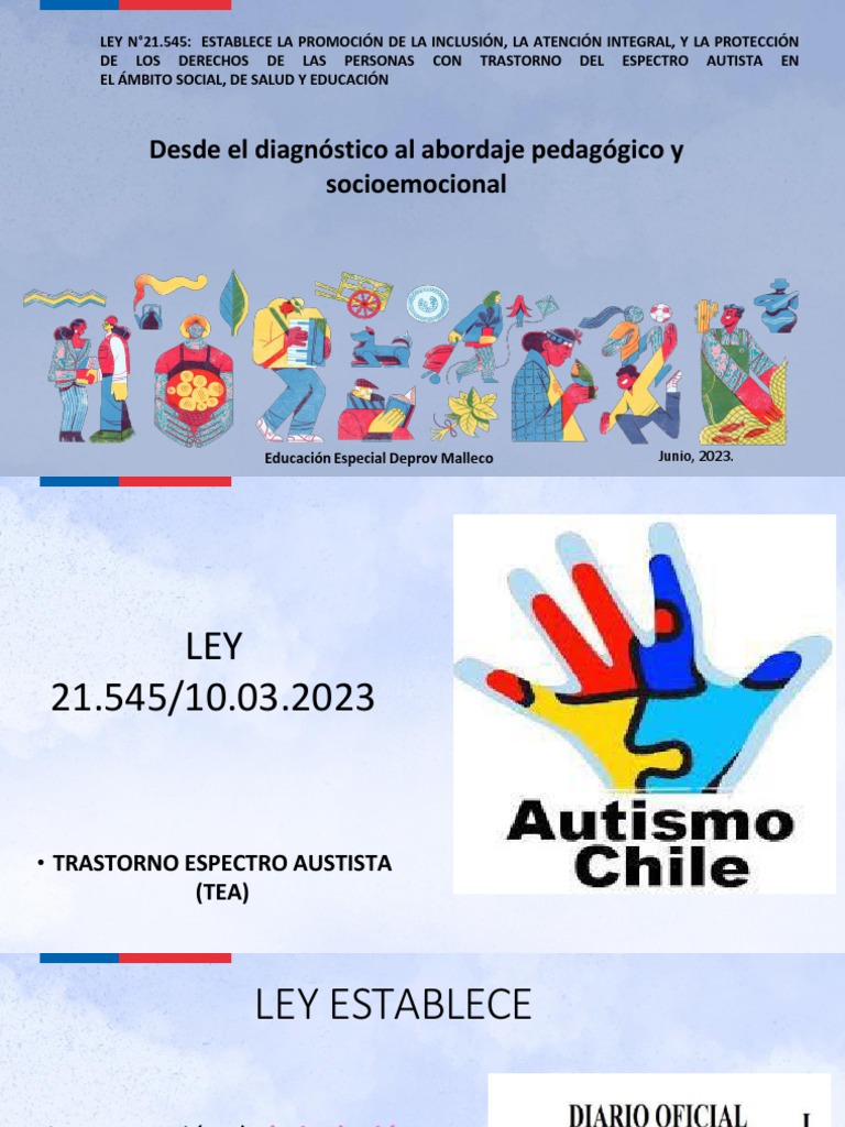 Ley Tea 21.545. de Malleco | PDF | Espectro autista | Inclusión (Educación)