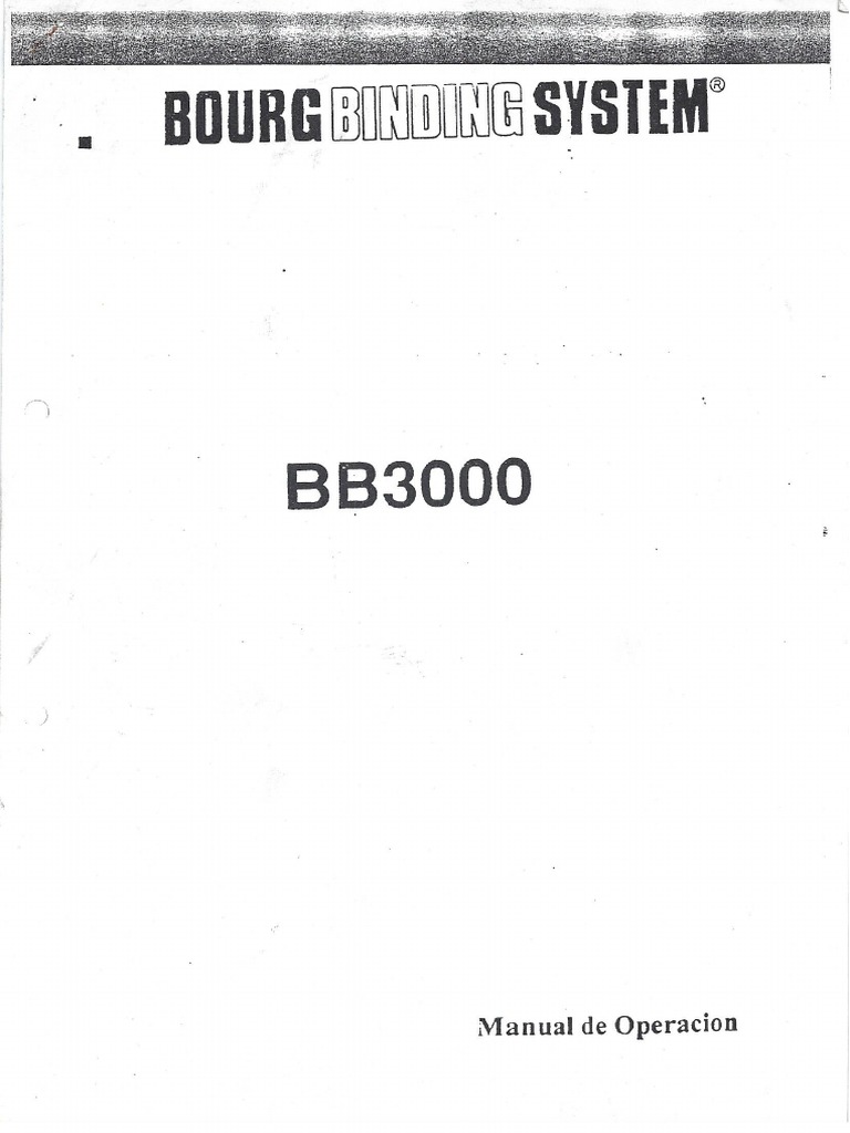 Manual Encoladora BB 3000 | PDF