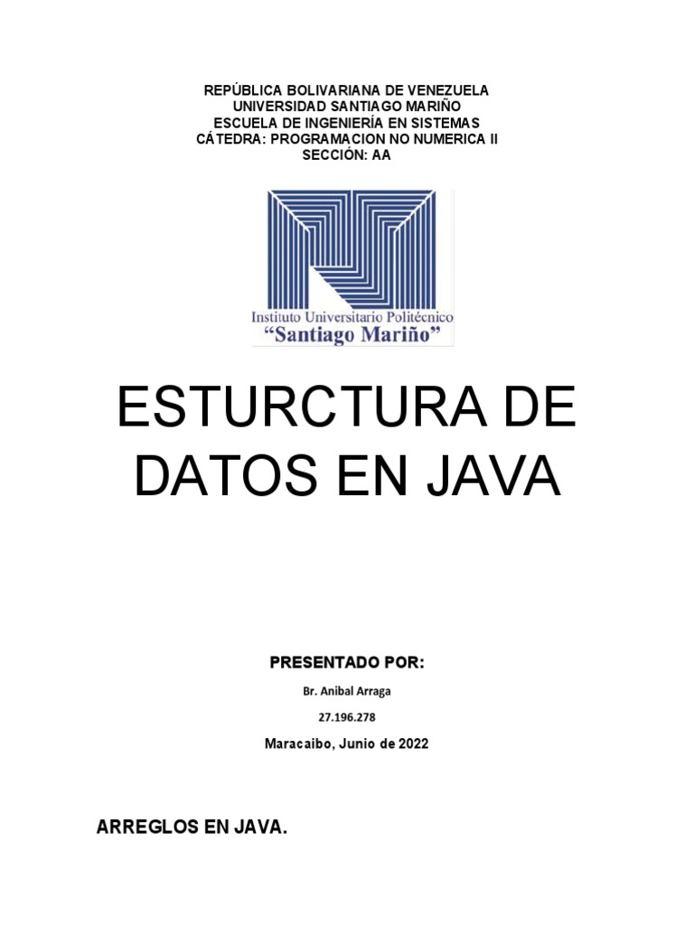 Estructura de Datos en Java | PDF | Gestión de datos | Informática teórica