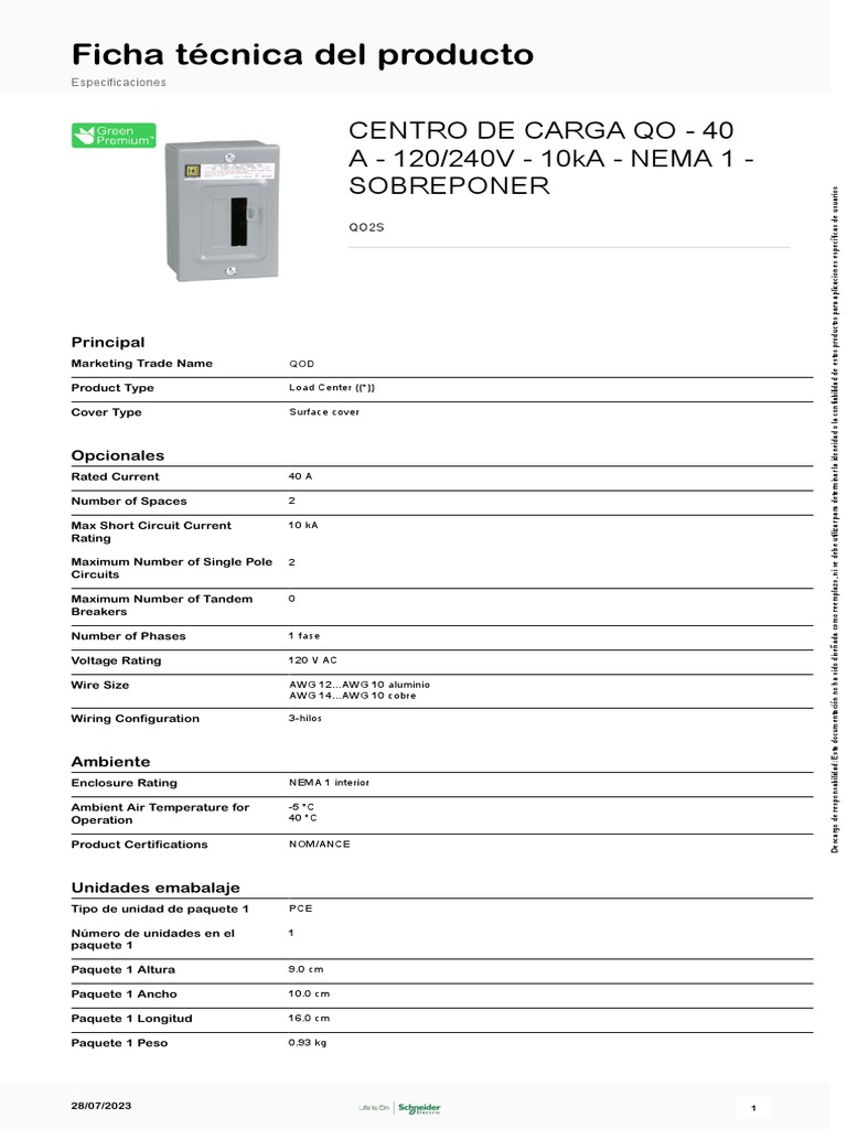 Centros de Carga QO - QO2S | PDF