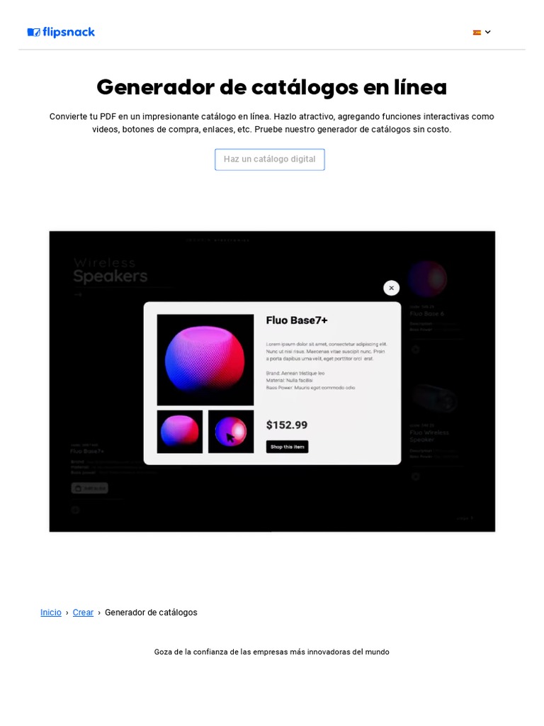 Crea Catálogo Online - Generador de Catálogos Digitales. Prueba Gratis ...