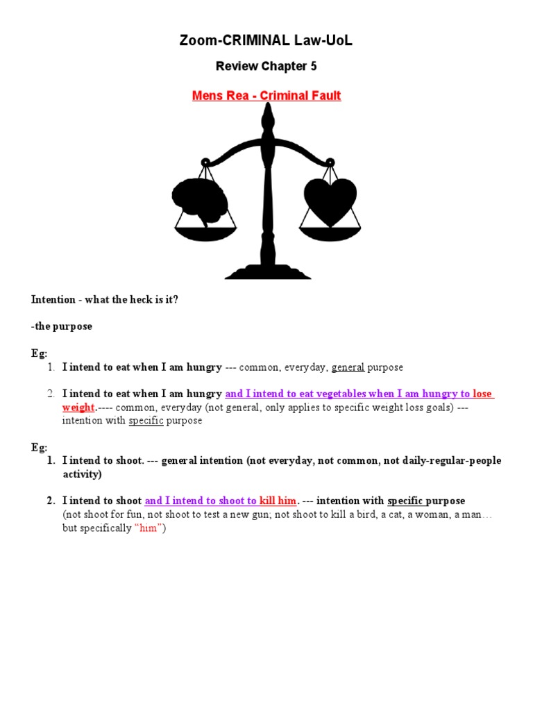 Chapter 5-CRIMINAL Law-UoL | PDF