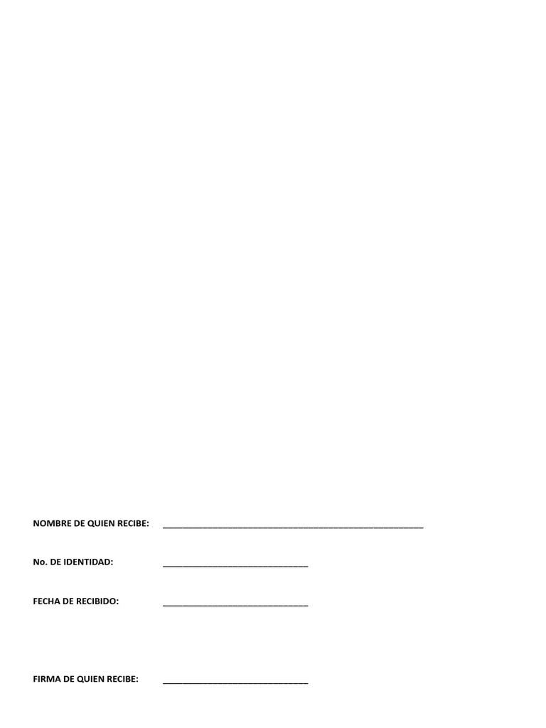 Formato Entrega de Cheque | PDF