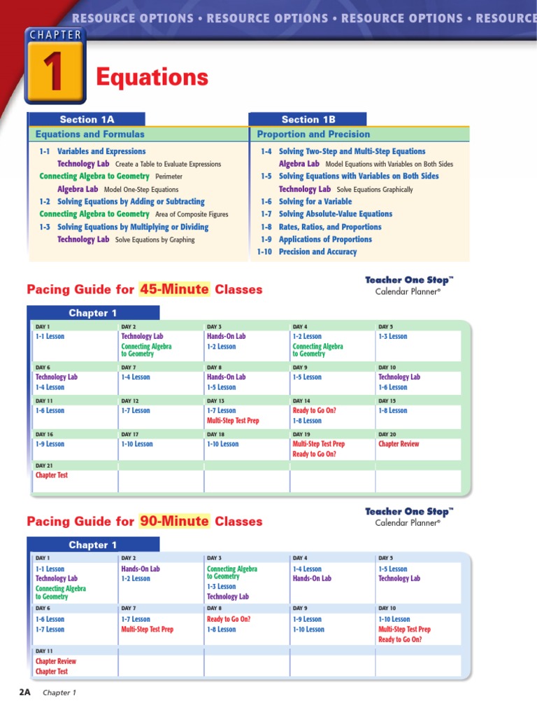 Te ch01 | PDF | Equations | Multiple Choice