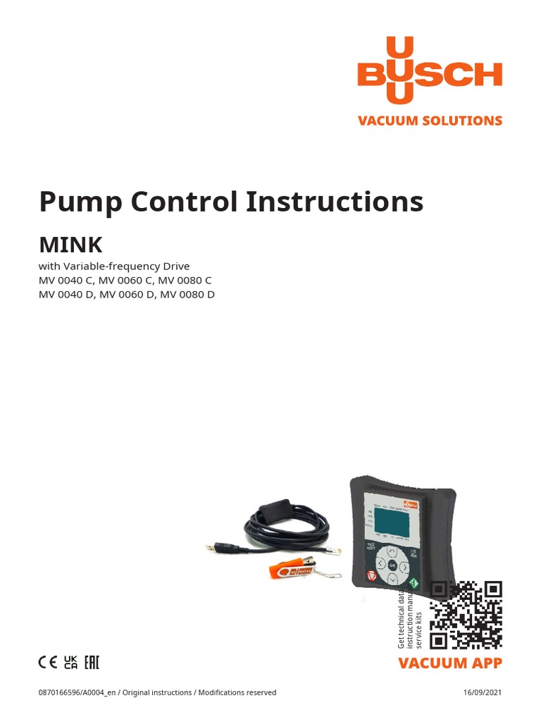Pump Control Instructions MINK MV 0040-0080 C-D - EN - en | PDF | Menu (Computing) | Computer ...