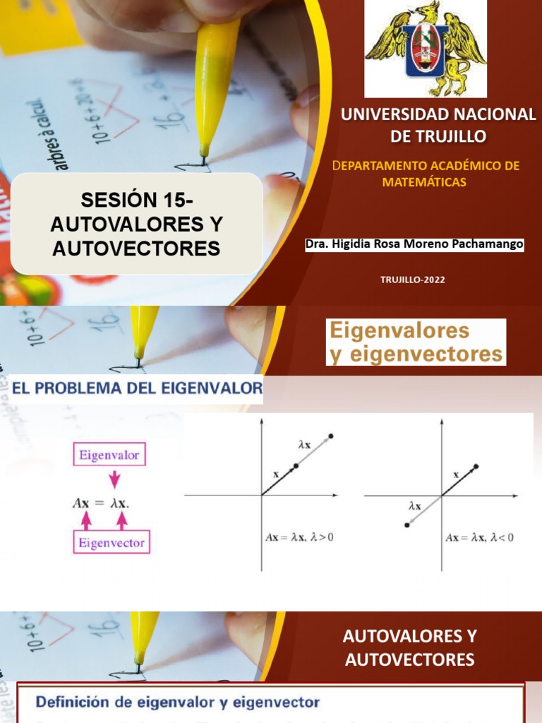 Sesión 15-Autovalores y Autovectores (1) | PDF