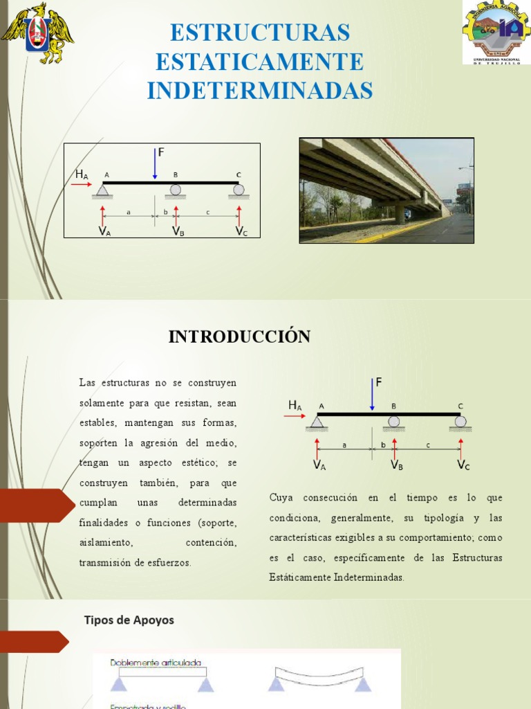 Estructuras Estaticamente Indeterminadas | PDF