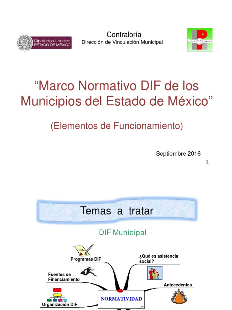 Marco Normativo del DIF en Edomex | PDF | Trabajo Social | México