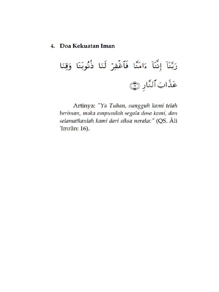 Doa Kekuatan Iman Pdf
