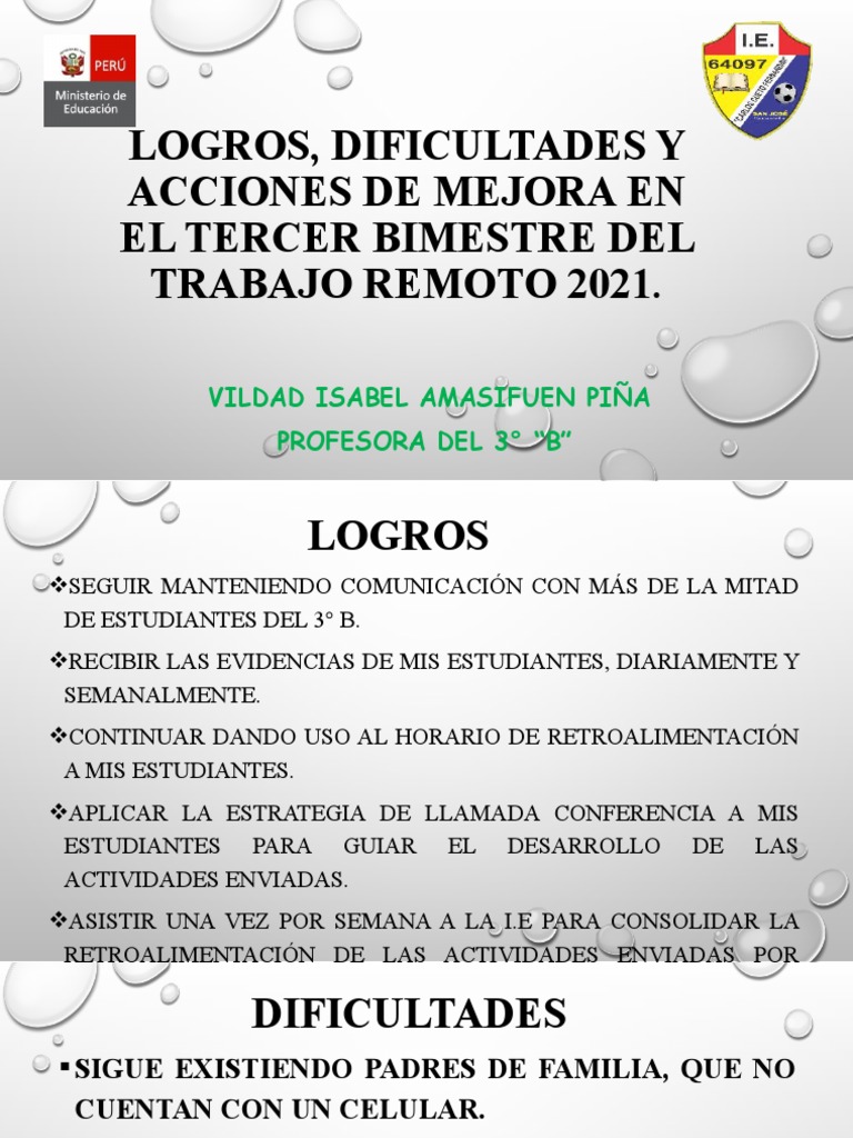 Logros y Retos del Trabajo Remoto 2021 | PDF