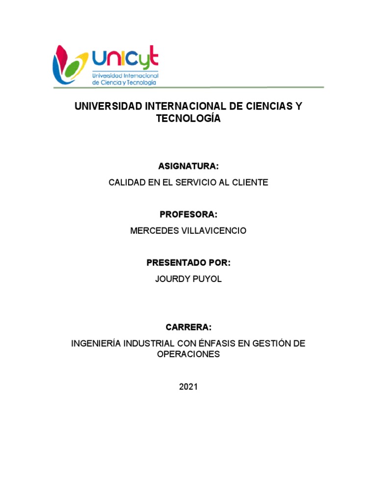 Monografia | PDF | Marketing | Calidad (comercial)