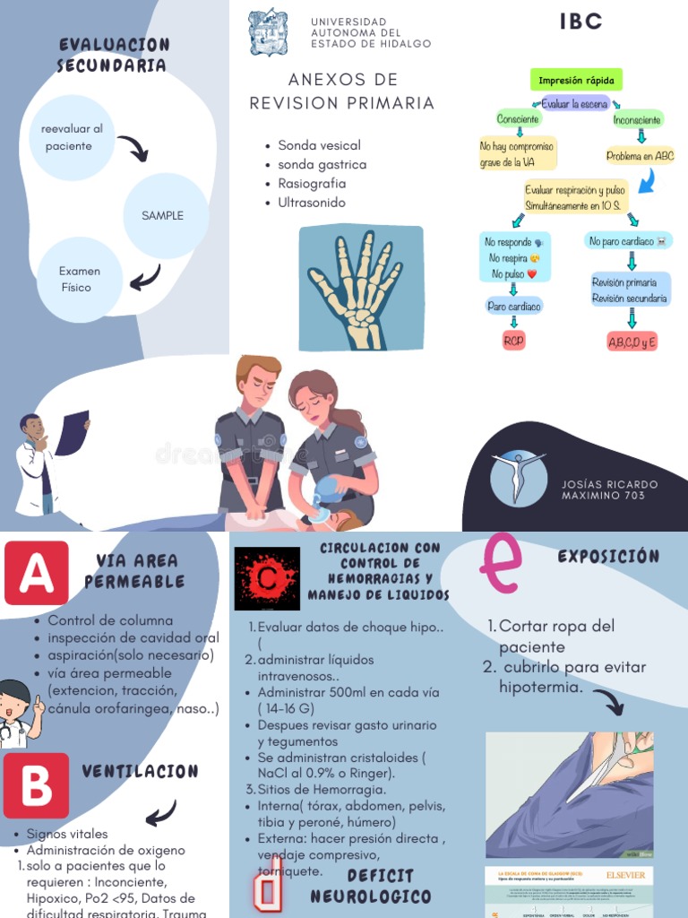 Evaluación Inicial ABCDE | PDF | Medicina CLINICA | Especialidades Medicas