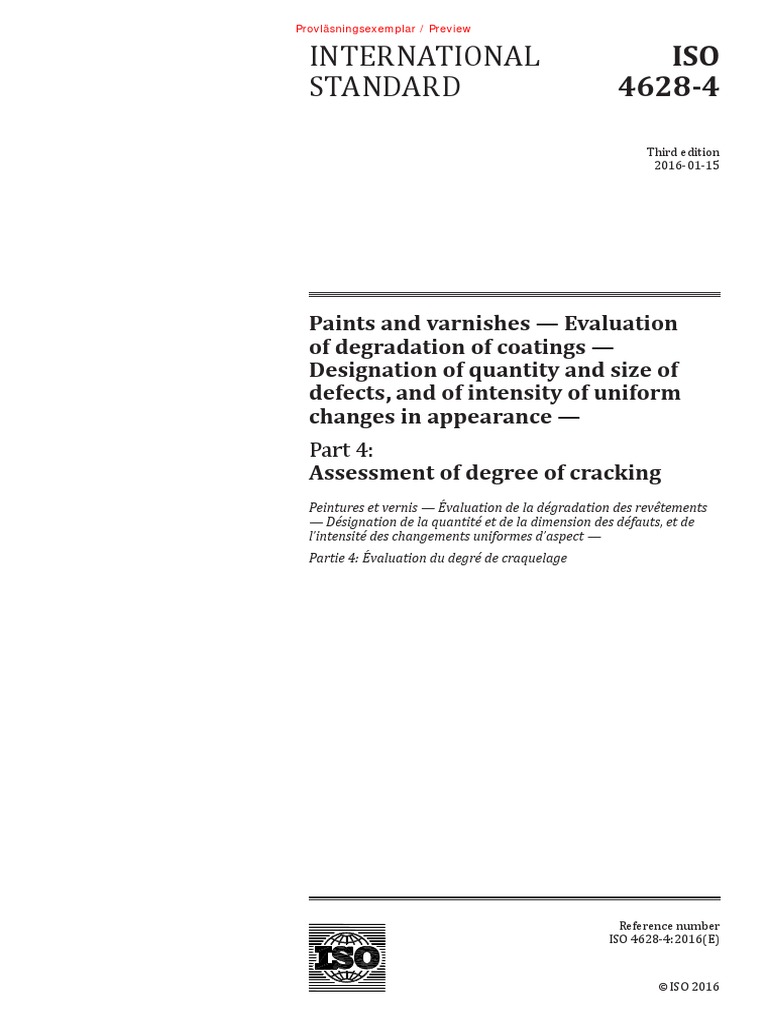 Iso 4628-4 - 2016 | PDF