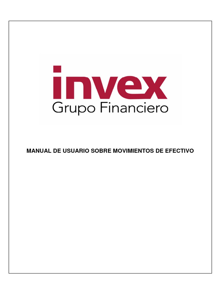 Manual de Usuario Sobre Movimientos de Efectivo | PDF | Bancos | Transferencia bancaria