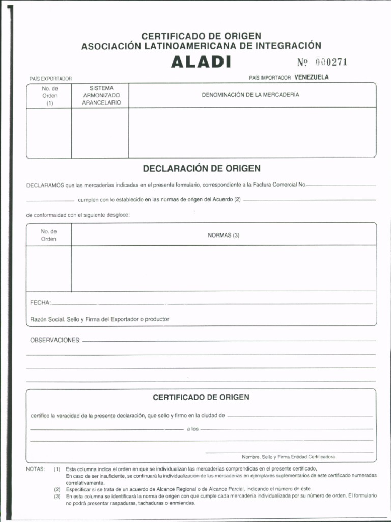 Modelo Aladi de Venezuela | PDF