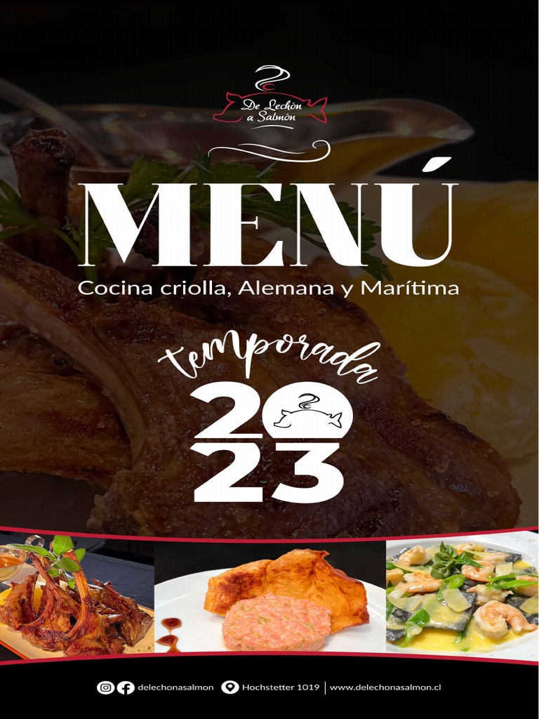 Carta - Lechon Menu | PDF | Ingredientes de comida | Cocina occidental