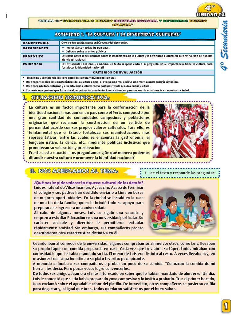 4° DPCC - Actv.01-Unid.4 2023 | PDF