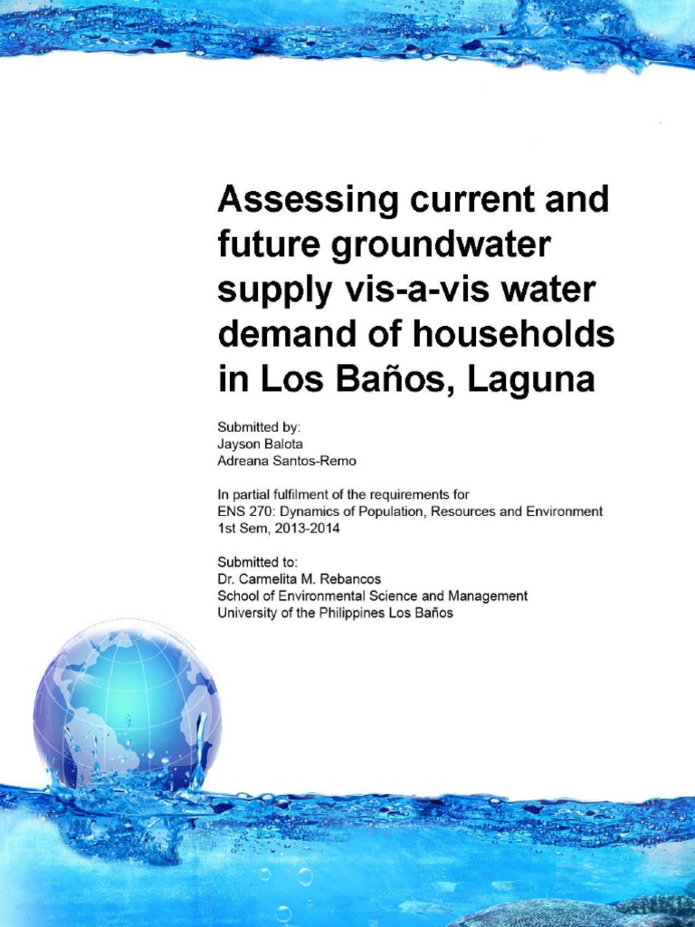 Assessing Current and Future Groundwater | PDF | Water | Water Resources