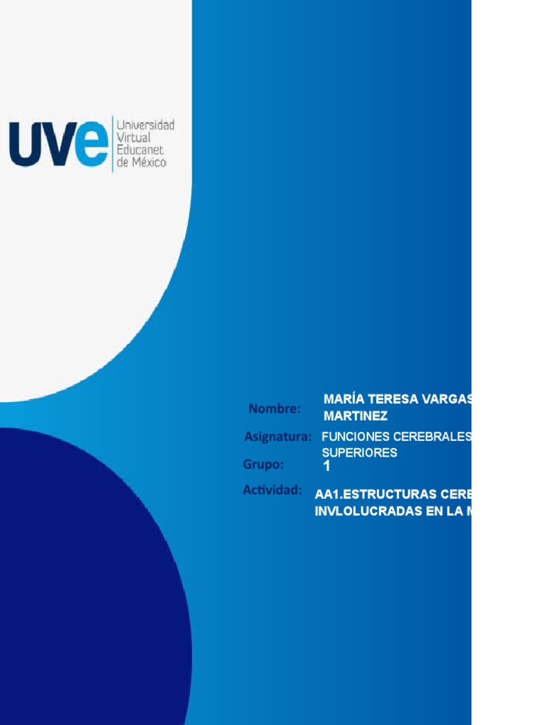 Aa1 Estructuras Cerebrales Involucradas En La Memoria Pdf Memoria