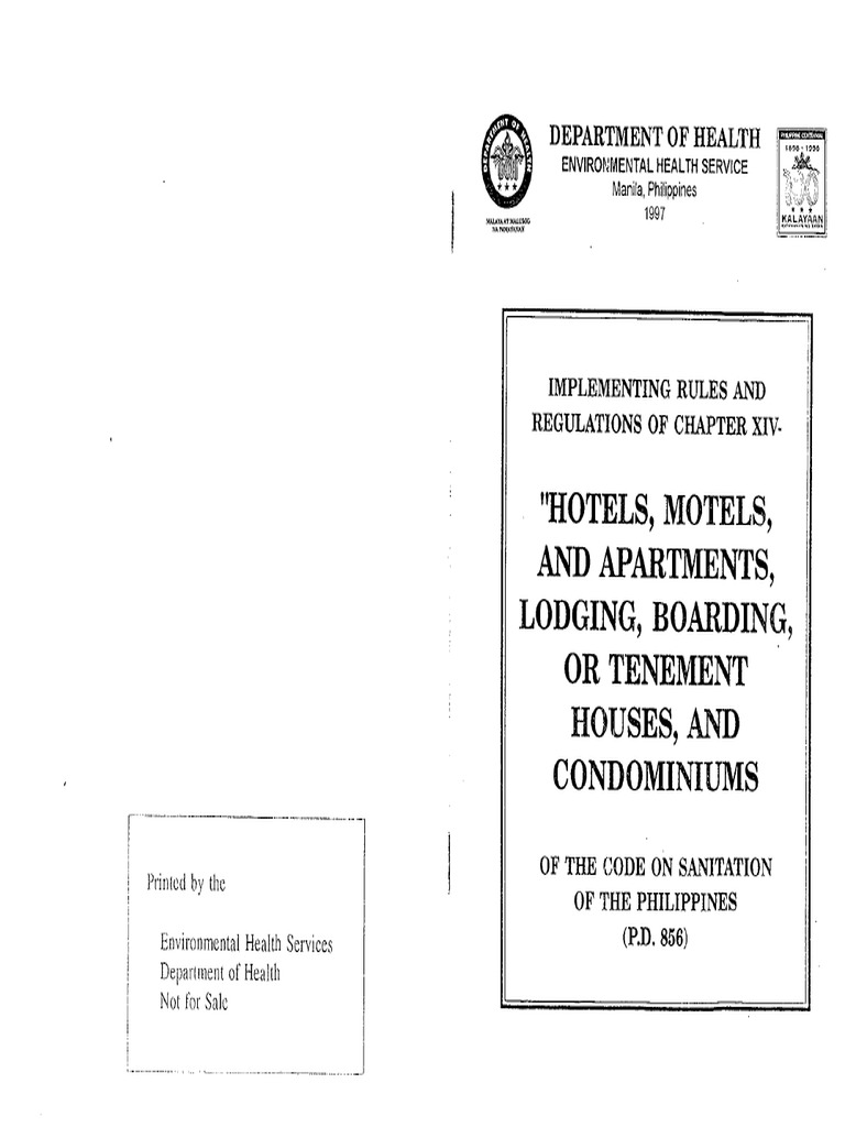PD 856 Chapter 14 (Hotels) | PDF