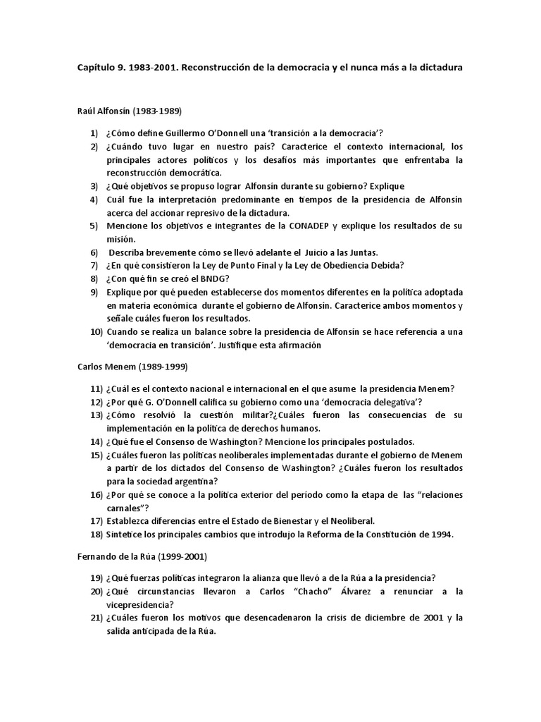 Guía Cap. 9 | PDF