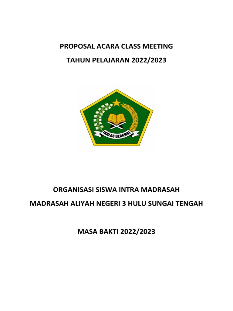 Proposal Class Meeting | PDF