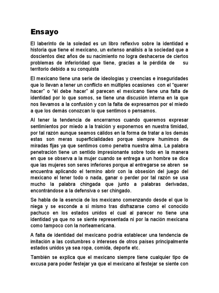 Ensayo 1 | PDF | México | Razón