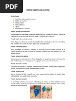 Instructivo Cometas. | PDF | Cometa | Adhesivo