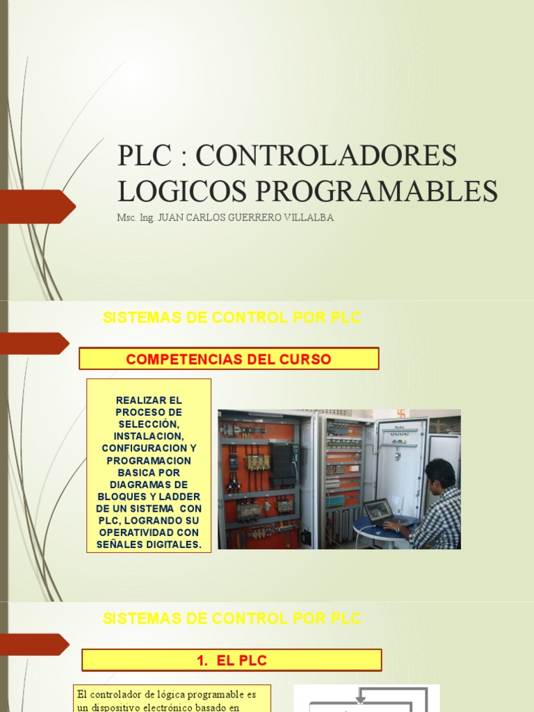 Guía Completa sobre PLC: Instalación y Programación | PDF | Controlador ...