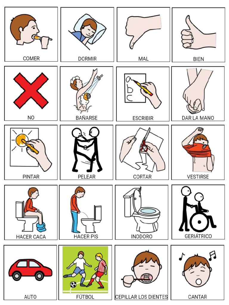 PICTOGRAMAS Escuela y Casa | PDF