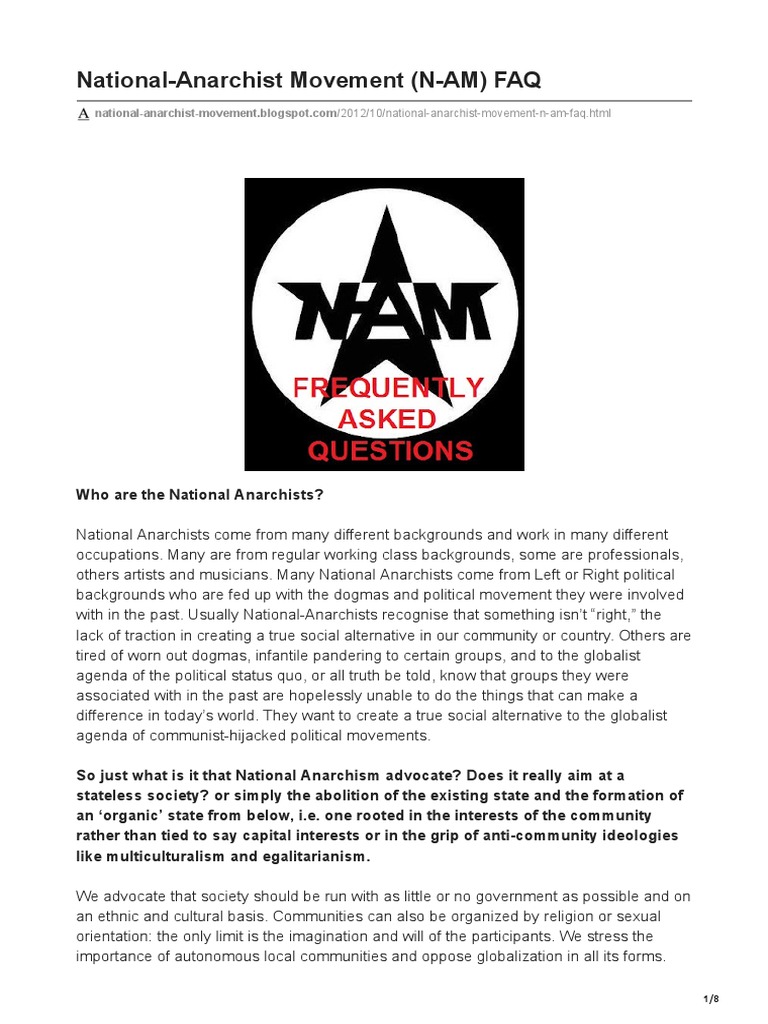 National-Anarchism Explained | PDF | Anarchism | Nationalism