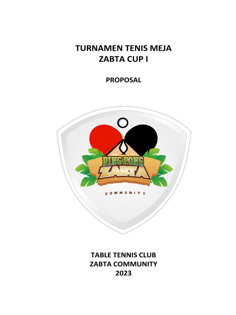 Proposal Turnamen Zabta Cup I 2023 | PDF