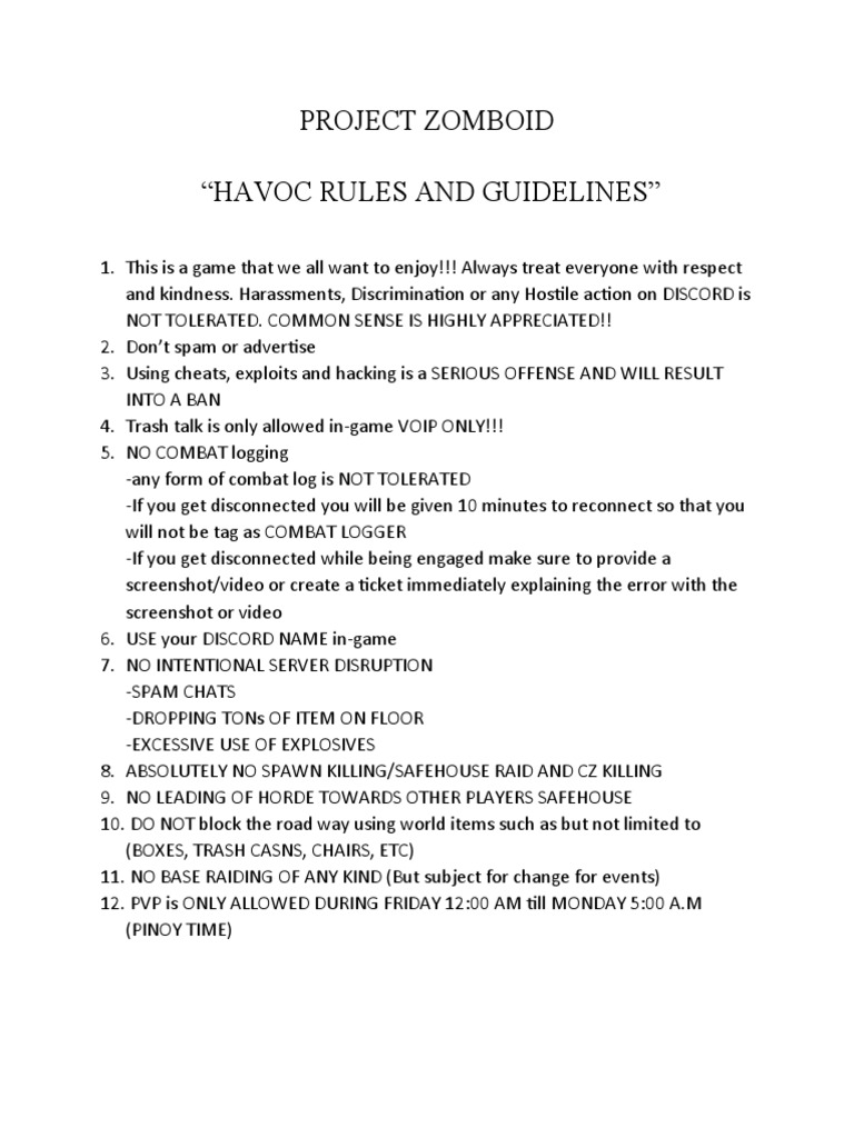 Project Zomboid IRR | PDF