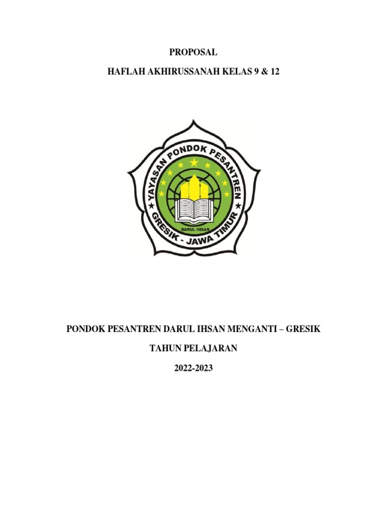 Proposal Haflah Akhirussanah Ponpes | PDF