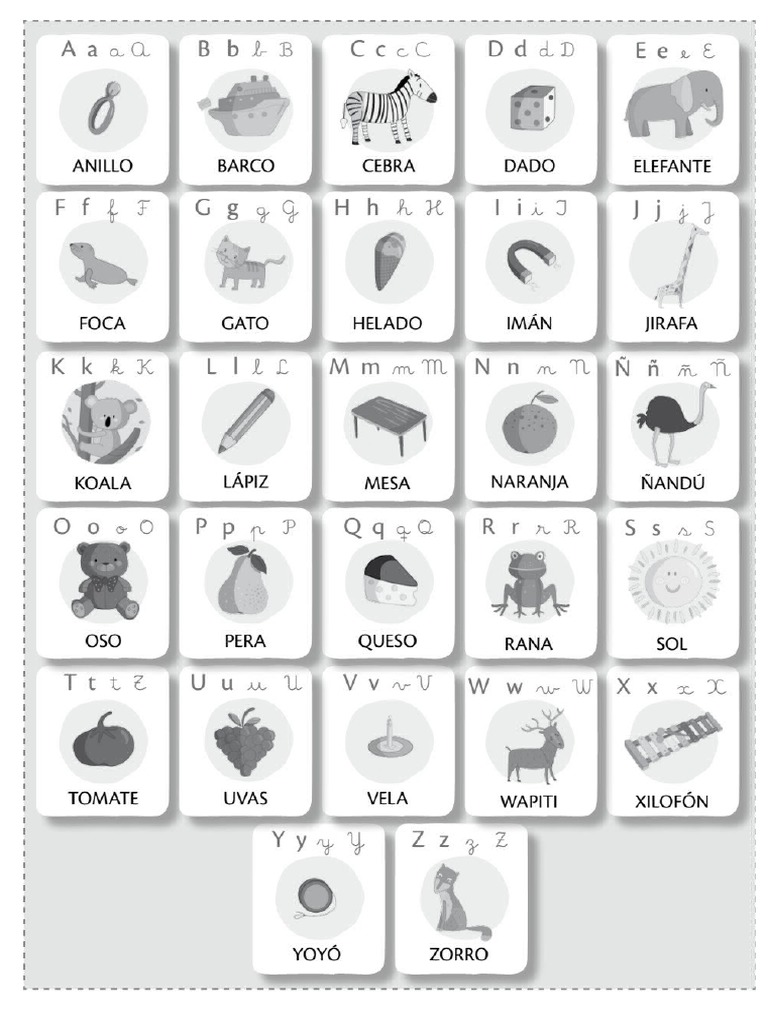 Abecedario Ilustrado | PDF
