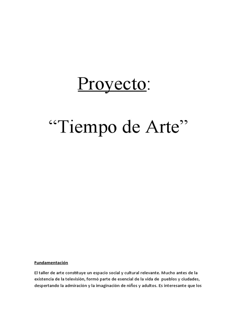Proyecto de Arte 2019 | PDF | Pinturas | Museo